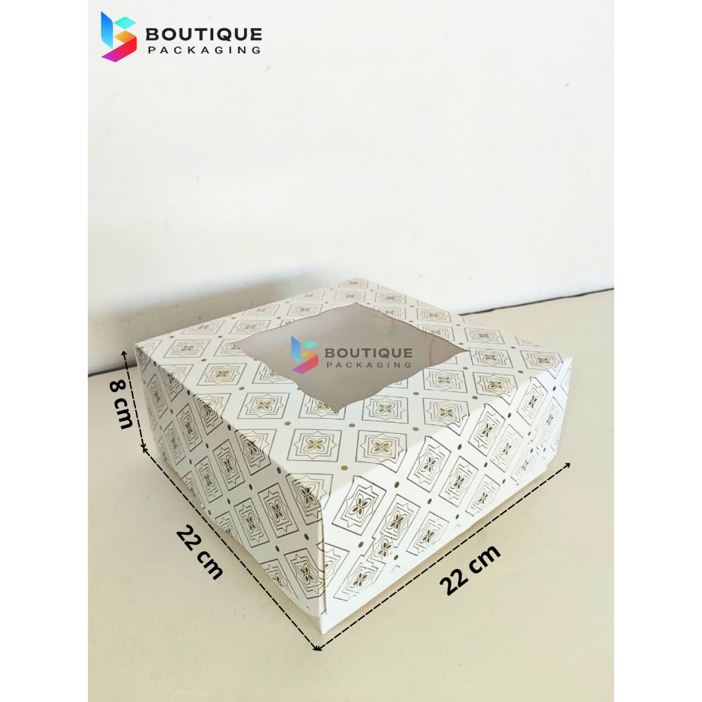 (10 Pcs) Premium Cake Box Packaging Hampers Cake Kotak Kuih Kek Bread ...