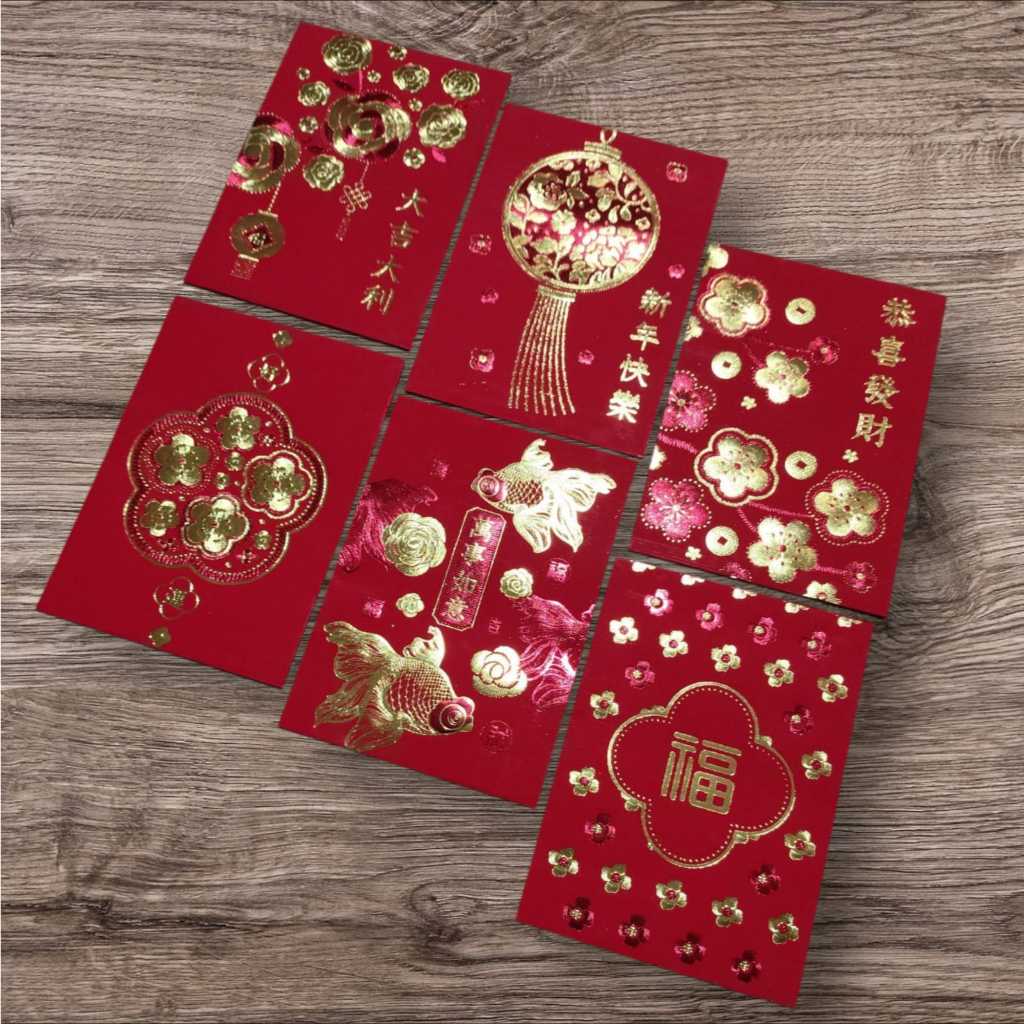 Thick medium-sized red envelopes for Chinese New Year fu, horses 2026 ...