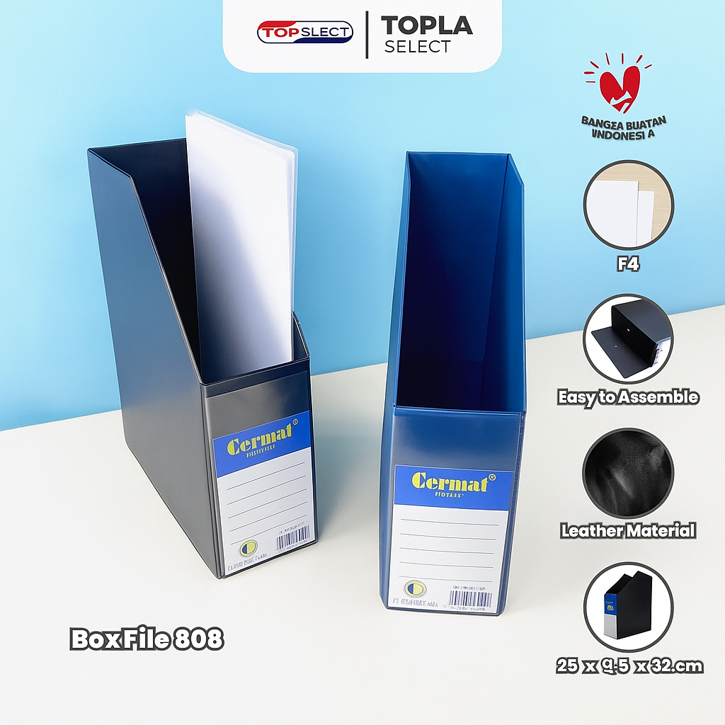 TOPLA File Box - Plastic Document Box File Holder Storage Box | Shopee ...