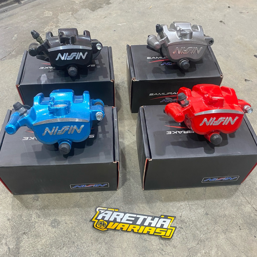 NISSIN SAMURAI IMPORTED 2P CALIPER RIGHT & LEFT BRAKE PLUS BRAKE PADS ...