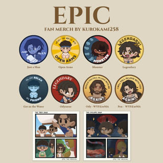 EPIC the Musical Pin Keychain Sticker (Fan Merch by Kurokami258 ...
