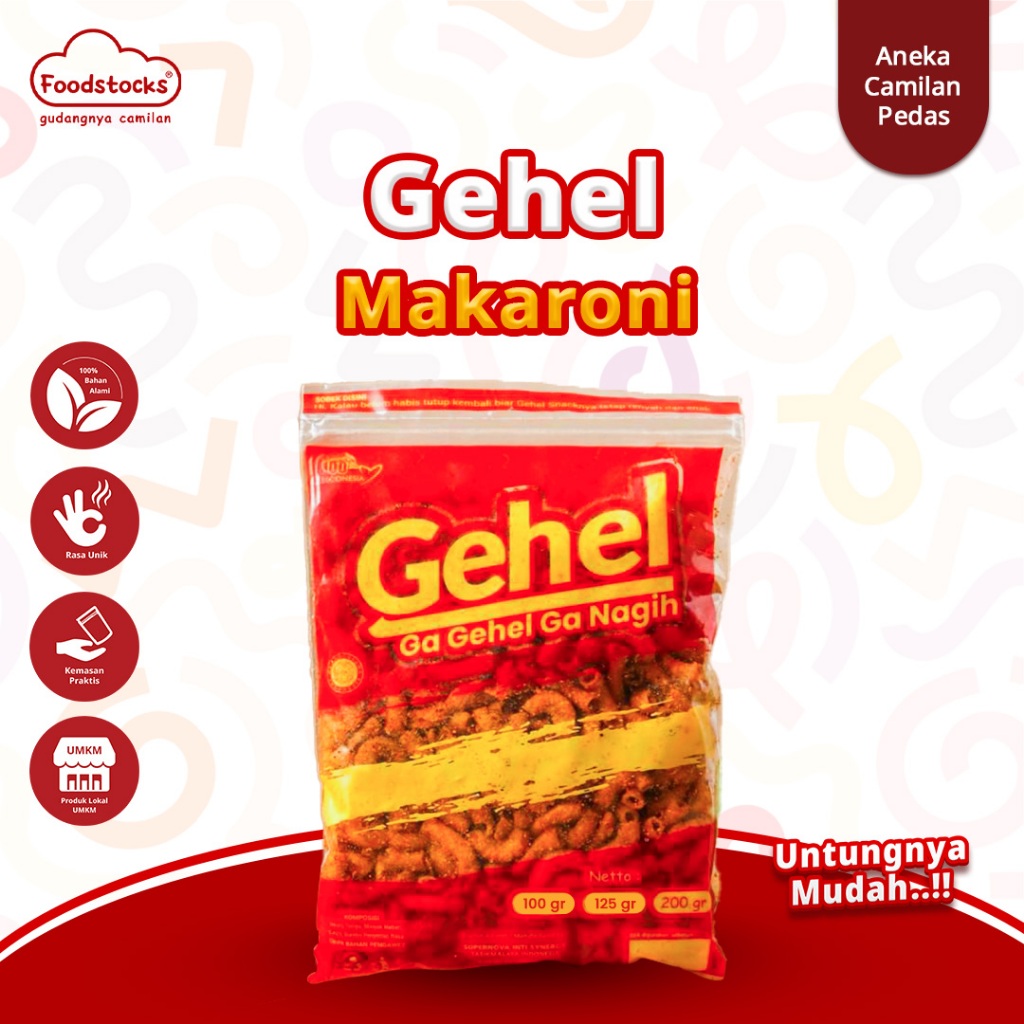 Gehel Spicy Macaroni with Lime Leaves 200g – Spicy Crispy Snack with a ...