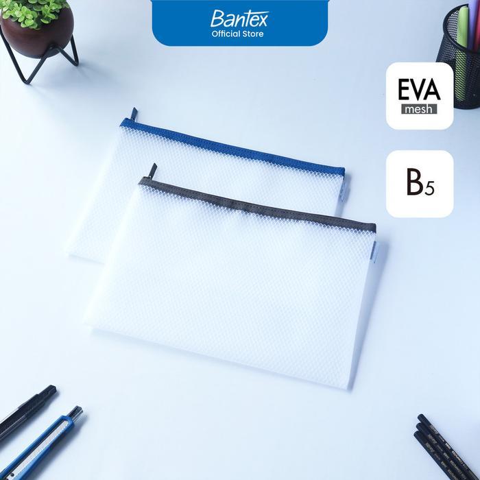 Bantex Document Bag Transparent B5 Mesh Zipper/ Made of EVA Mesh BF2102 ...