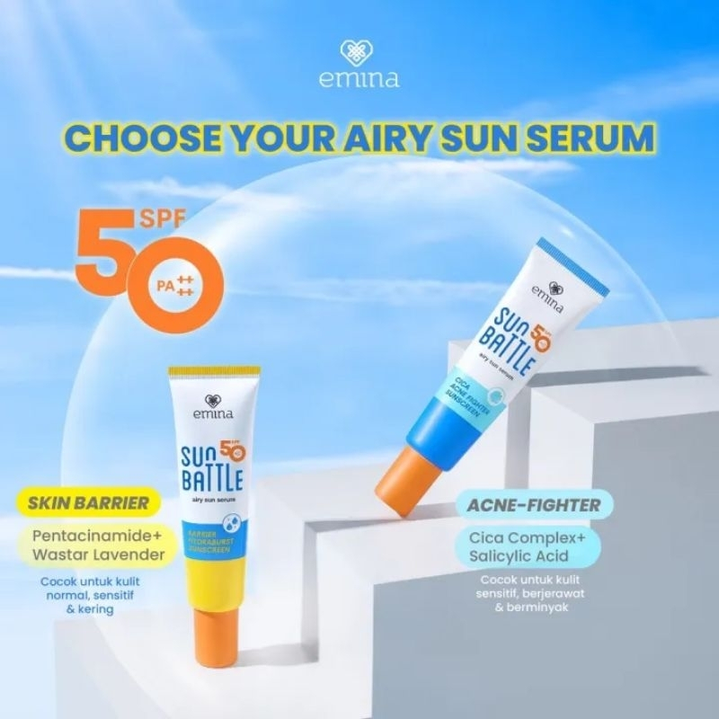 SALE!!!! / / Emina Sun Battle Spf 50 Pa++++ Barrier Hydraburst ...