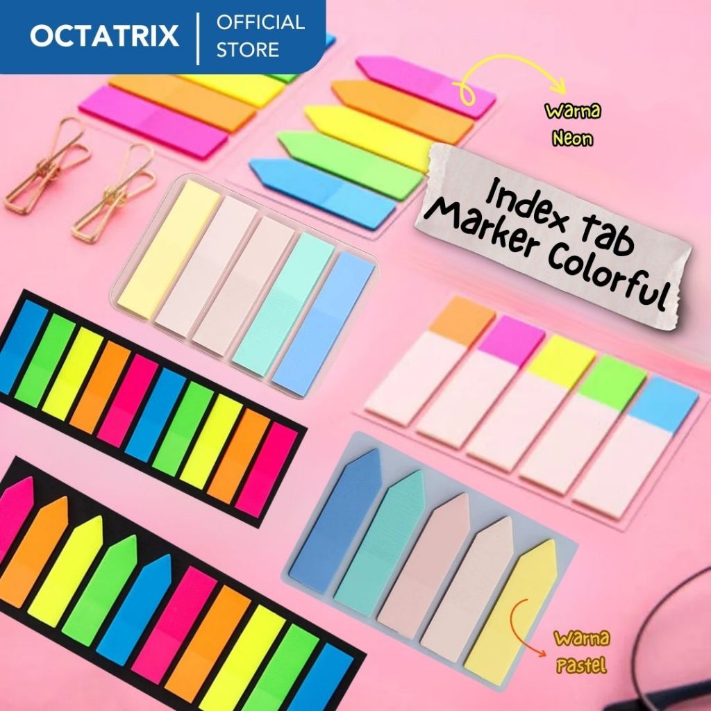 Sticky Notes Index Mark Transparent Cute Aesthetic Bookmark Marker ...