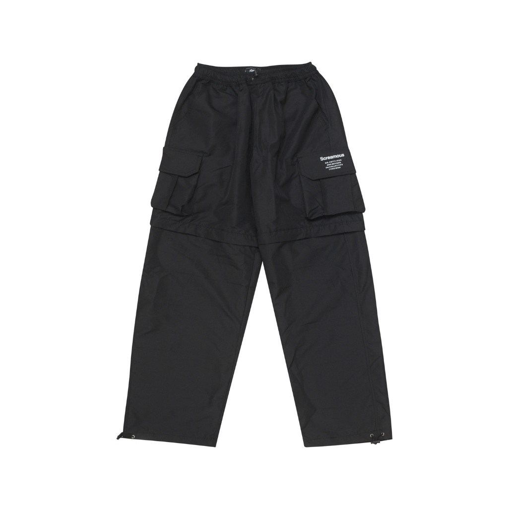 Screamous Two Ways Cargo Pants Parachute URBEX HAGIA BLACK | Shopee ...