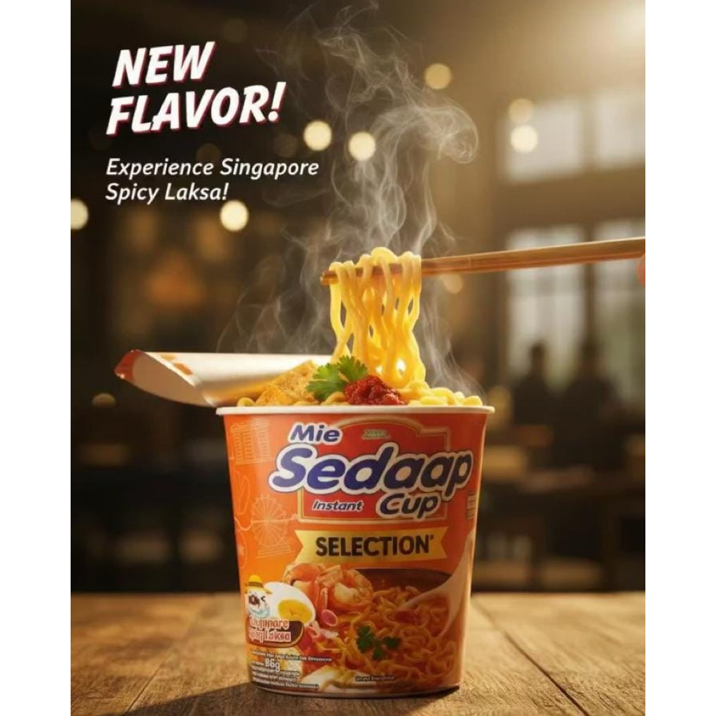 Mie Sedaap Singapore Spicy Laksa Cup 86gr | Shopee Malaysia