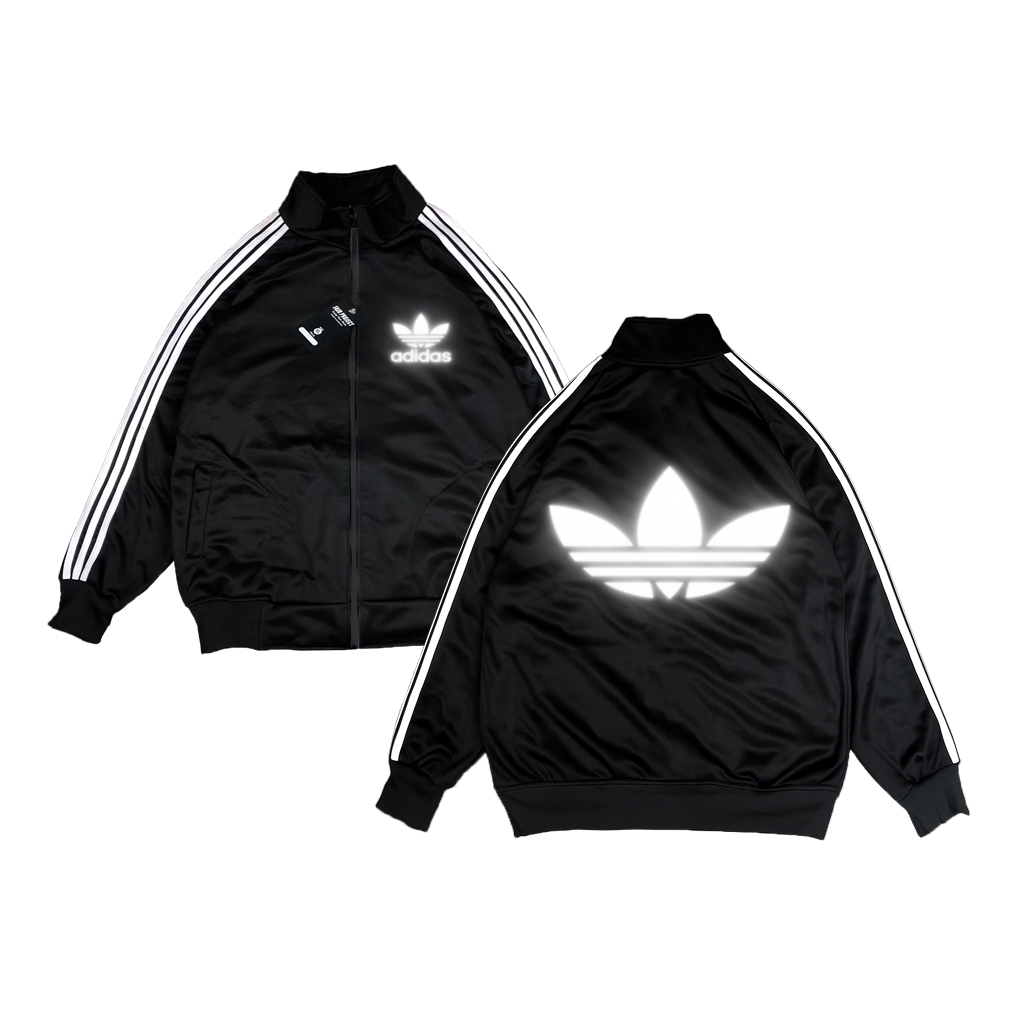 Adidas Reflective Light Up Tracktop Jacket Unisex Men Women Polyester ...