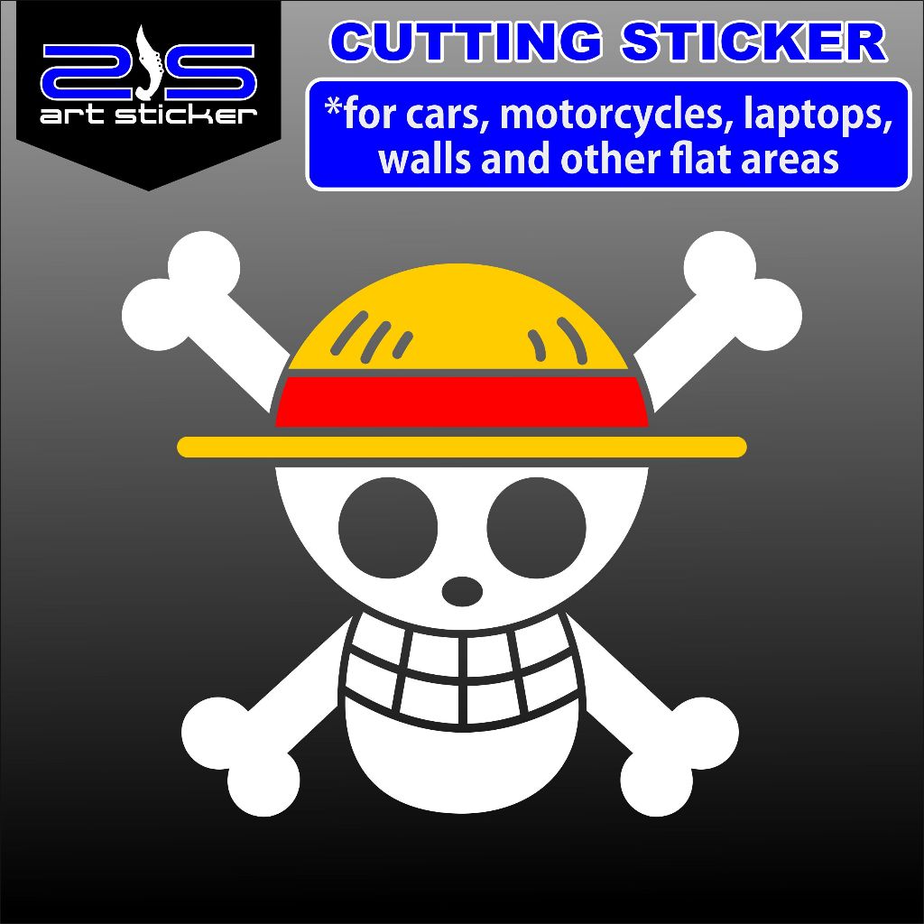 One Piece Sticker One Piece Logo Sticker Cutting Sticker | Shopee Malaysia