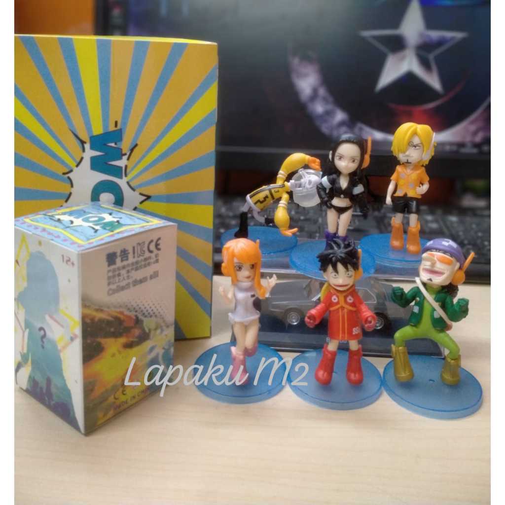 Action Figure WCF One piece Luffy Nami Zoro Sanji Jinbei set of 6pcs ...