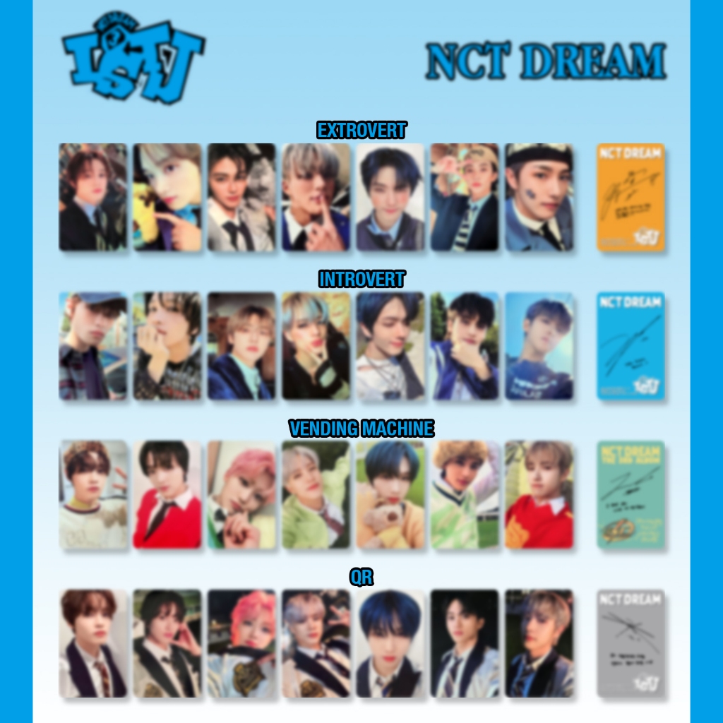 [FULL SET] Photocard Nct Dream ISTJ Extrover Introvert Poster PC 2 ...