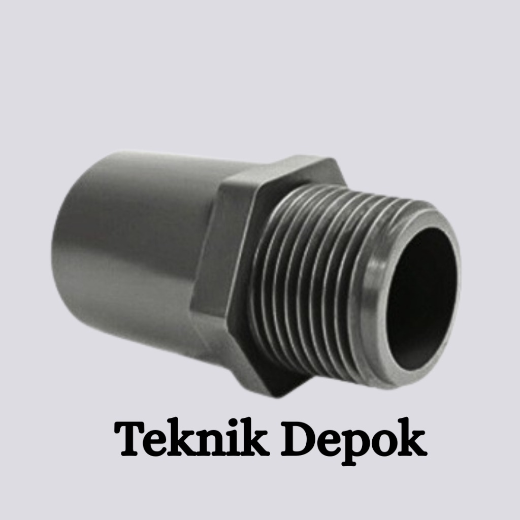 3/4 x 1/2 inch AW Rucika External Thread Socket PVC Pipe Connection ...