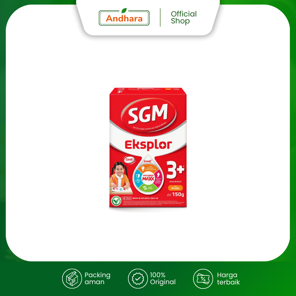 SGM Eksplor 3+ Honey 150gr - Growth Powdered Milk for Children Aged 3-5 ...