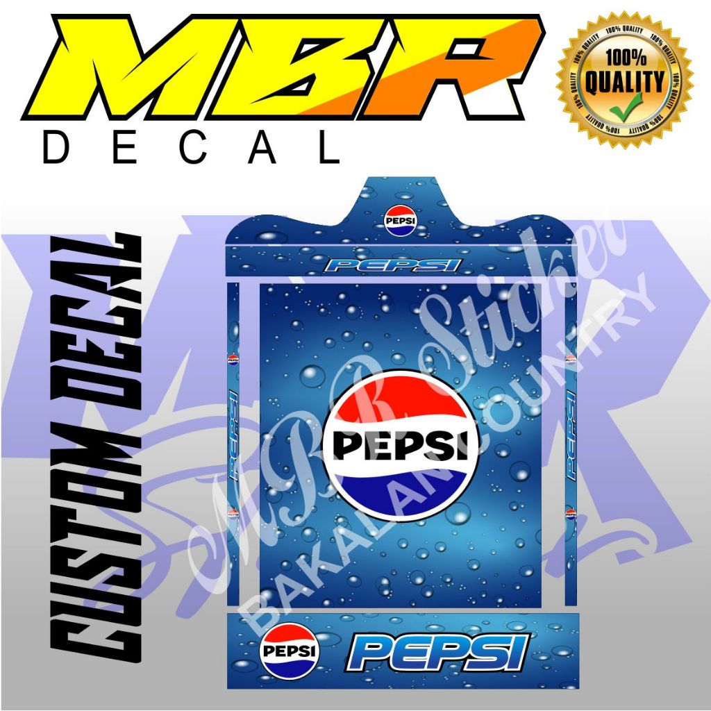 PEPSI MOTIF CAGE STICKERS, boarding house box cage stickers | Shopee ...