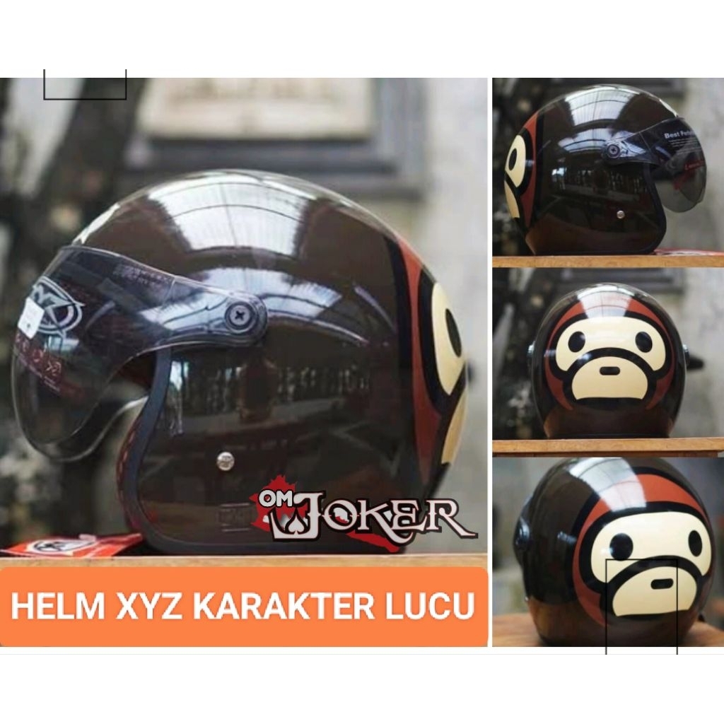 XYZ FANTASY HELMET OFFICIAL CHARACTER ORIGINAL SNI | Shopee Malaysia