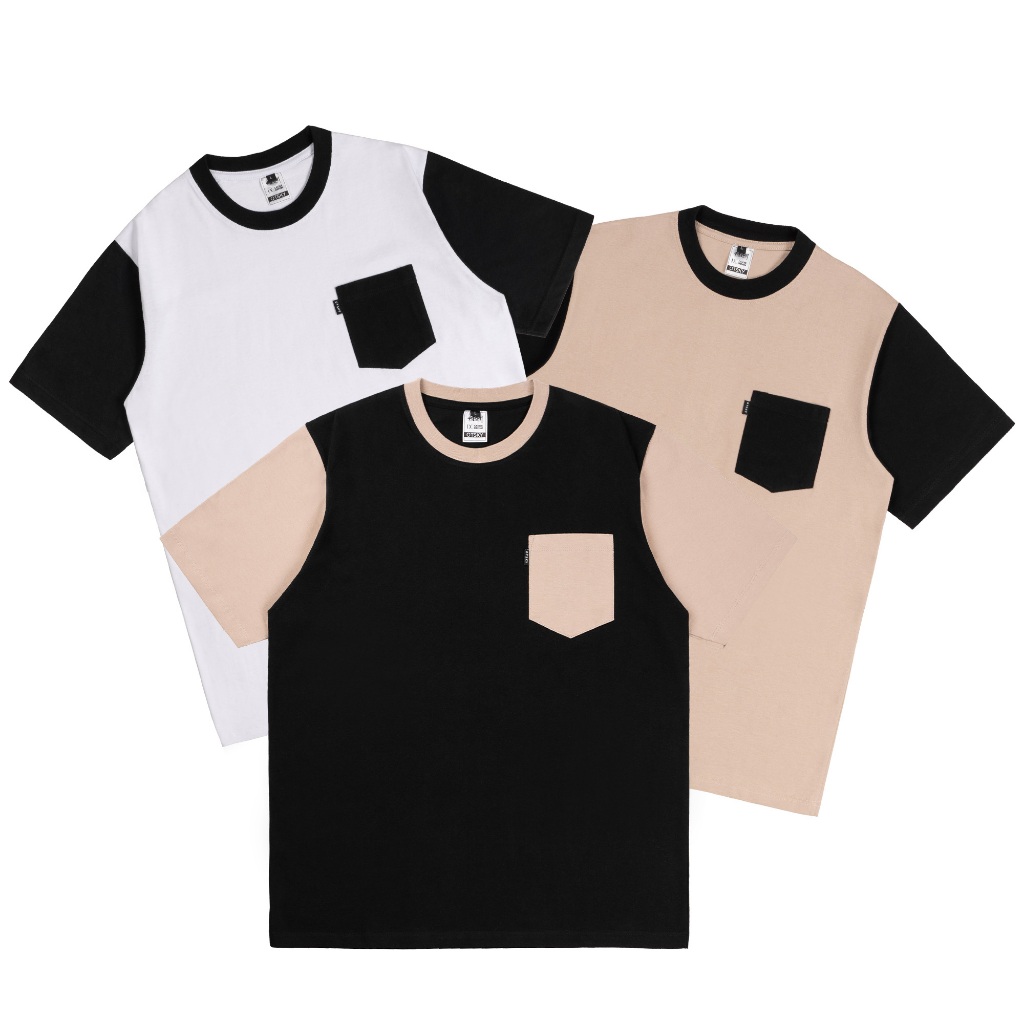 Otsky Men's Plain Pocket T-Shirt CM Cotton Combed 24s (H) baju t shirt ...