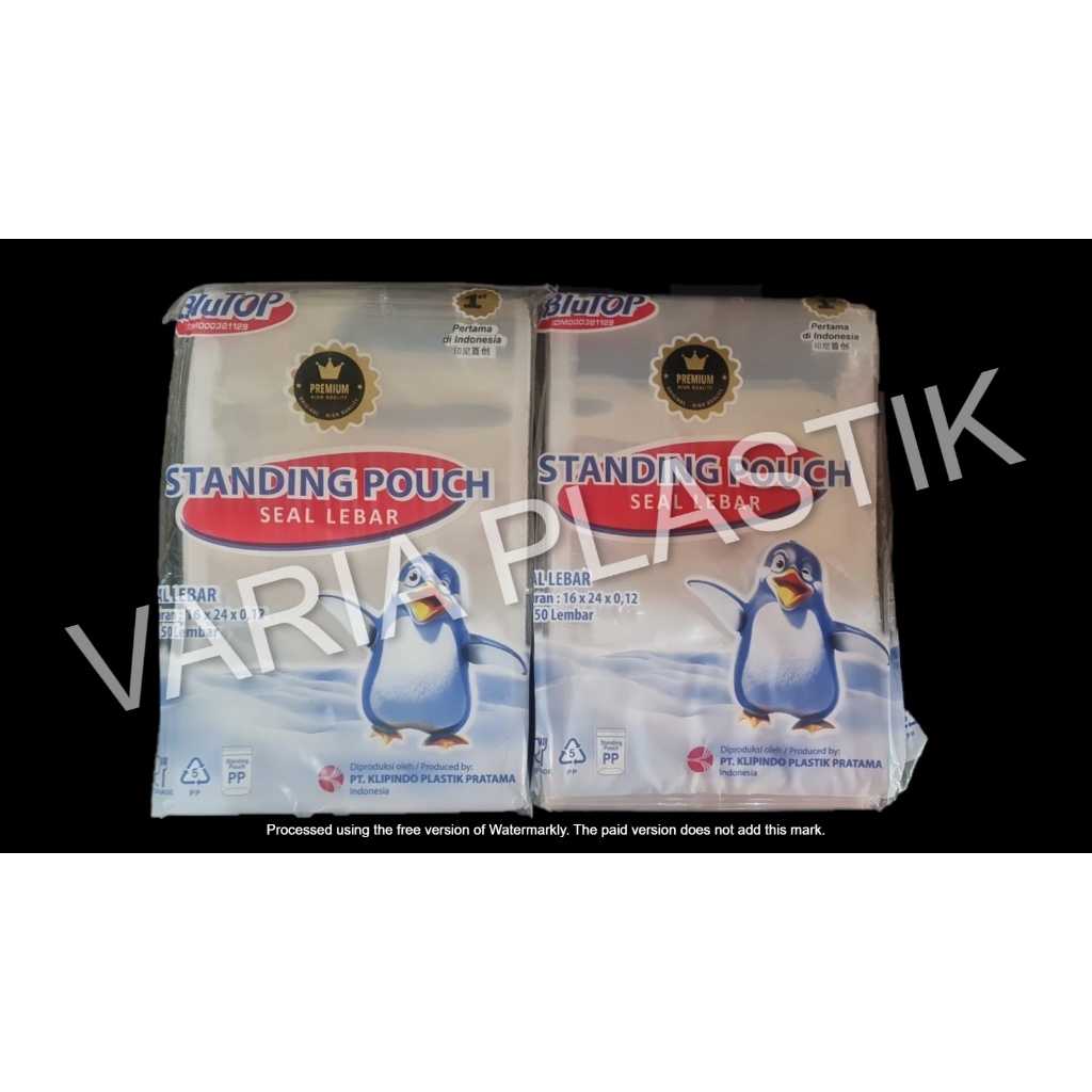 STP 16x24 Standing Pouch Plastic / Double Seal Wide STP Ziplock Bluetop ...