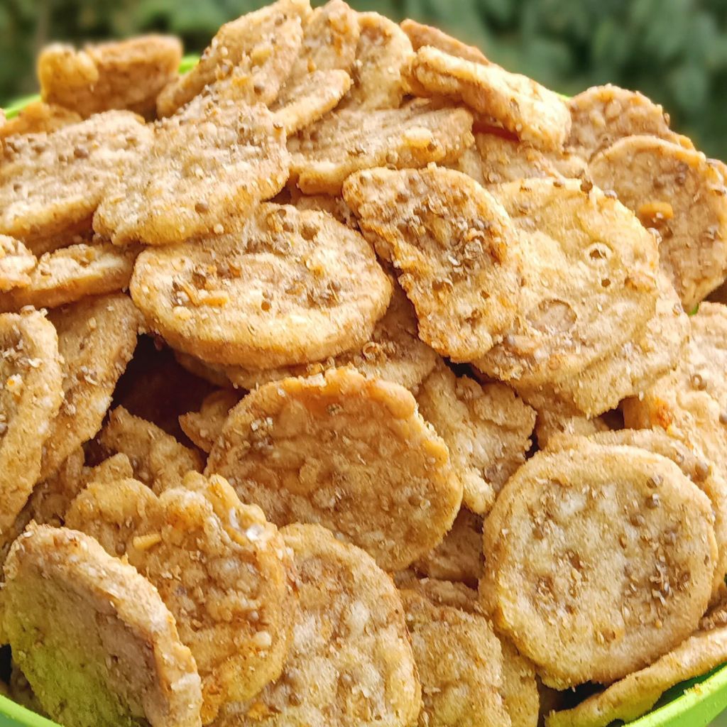 500g coriander flavored tempeh chips | Crispy, salty, savory, spicy ...