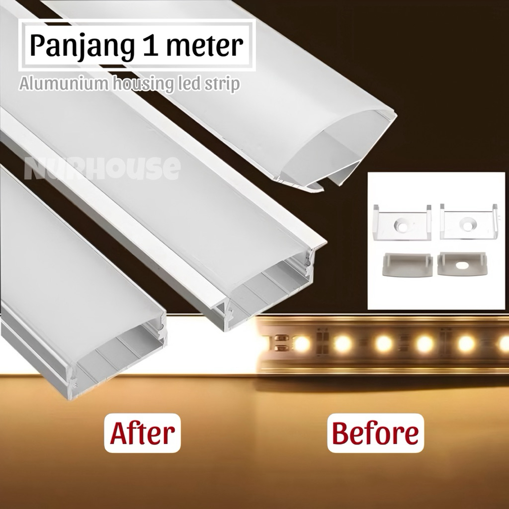 LED Strip Light Protector 1 Meter Housing Led Strip Light Cover ...
