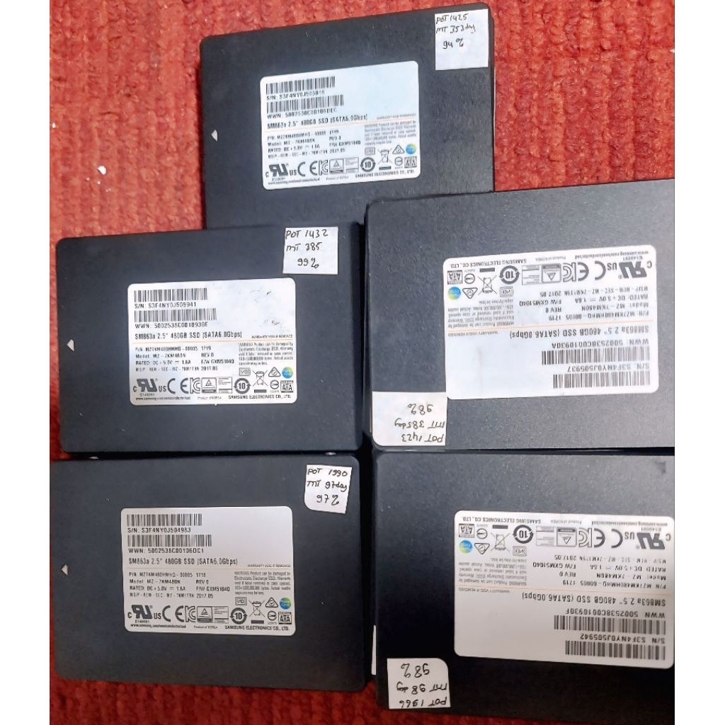 Samsung SM863a 480GB 2.5 Accu SATA III SSD – Enterprise Grade ...