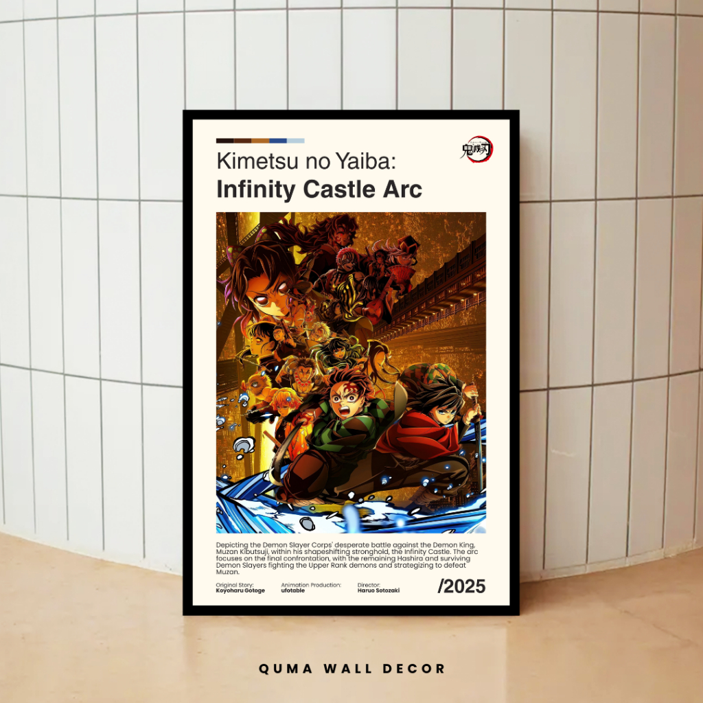 QUMA Demon Slayer Infinity Castle Wooden Poster | Kimetsu no Yaiba ...
