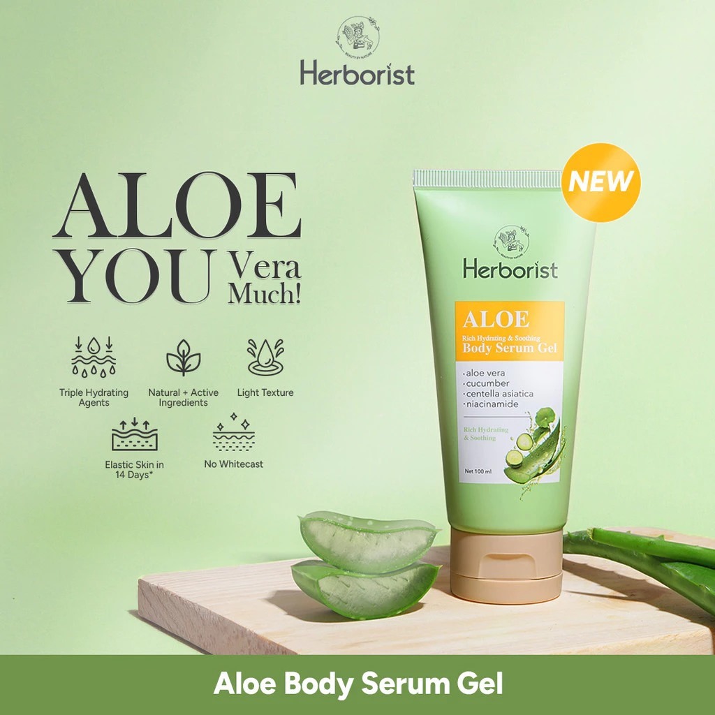 Herborist Aloe Vera Body Serum Gel 100ml | Shopee Malaysia
