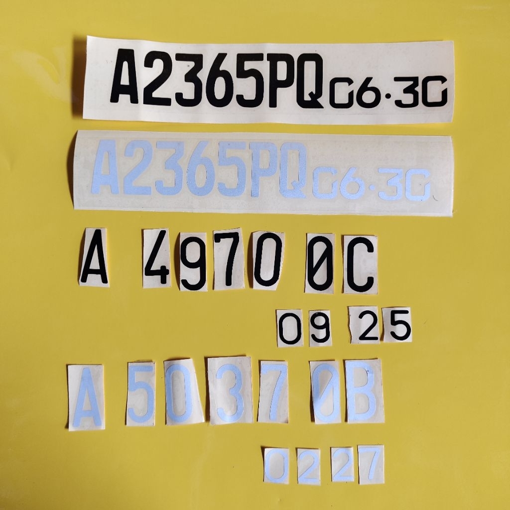 Motorcycle License Plate Stickers Car/ 1 Set Front & Rear | Shopee Malaysia