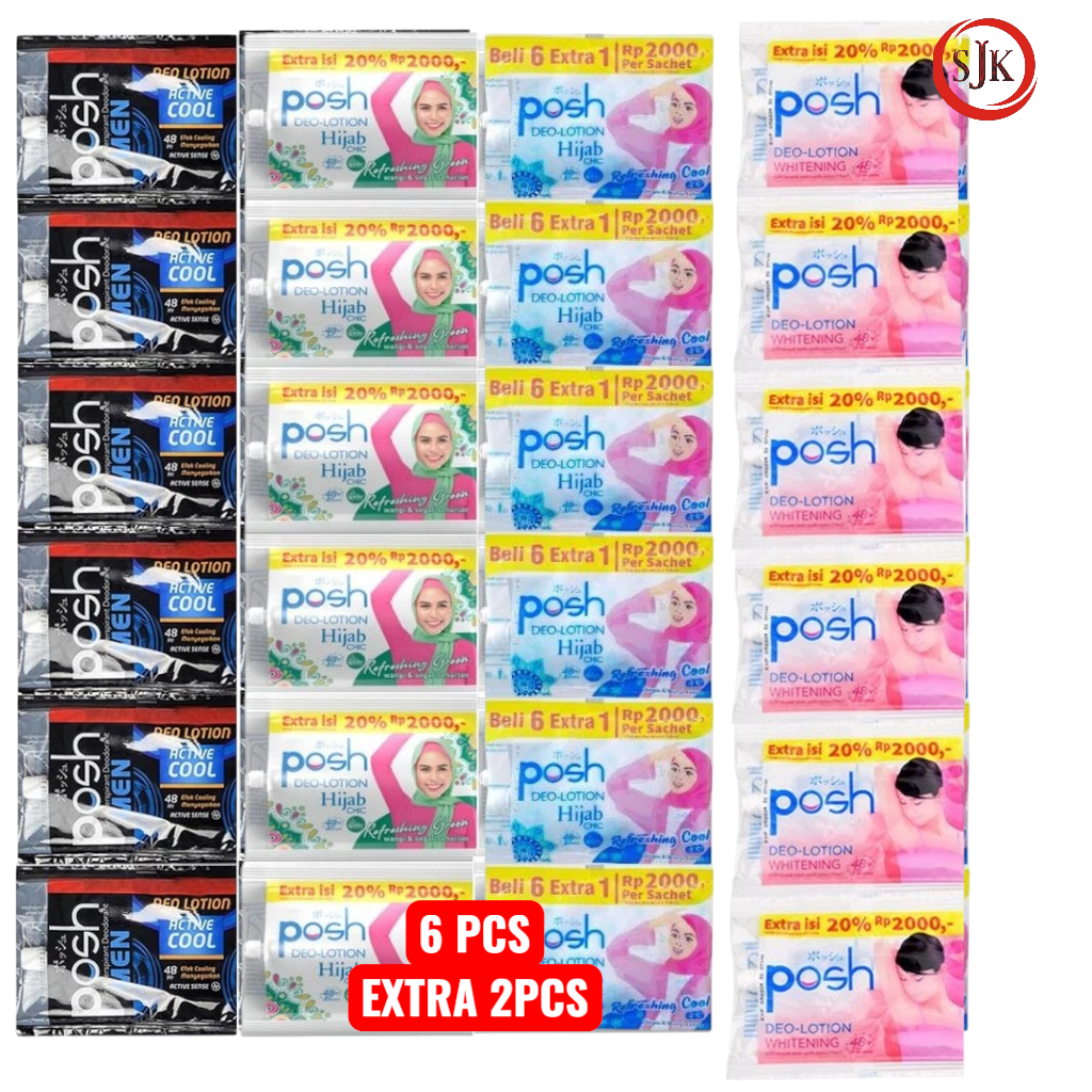 Posh Deo Lotion Sachet 6 Extra 1 Pcs X 9g All Variants - Deo Lotion ...