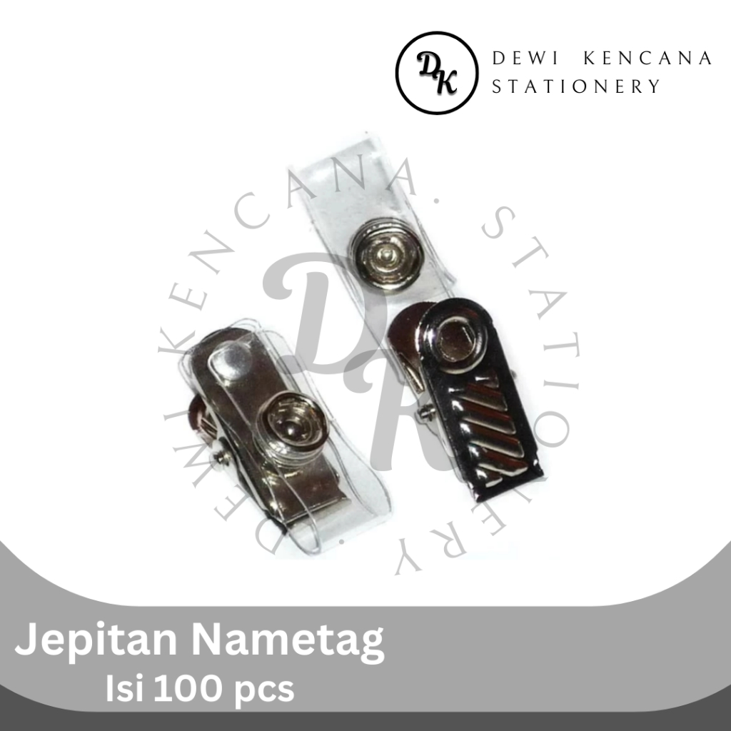 Nametag clips / id card clips / line clips / iron clips, contents 100 ...