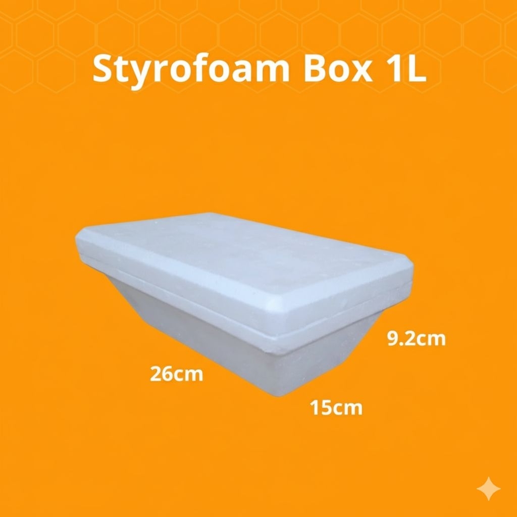 STYROFOAM BOX 1 Liter Without Mica Coating CoolerBox/ Frozen Box/ Ice ...