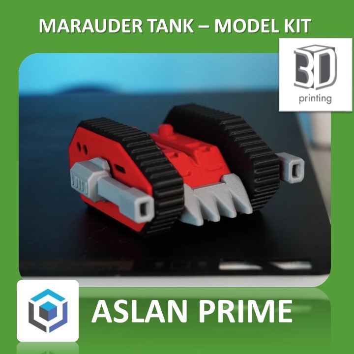 MARAUDER TANK MODEL KIT POSEABLE JOINTED ACTION FIGURE 3D Print Custom ...