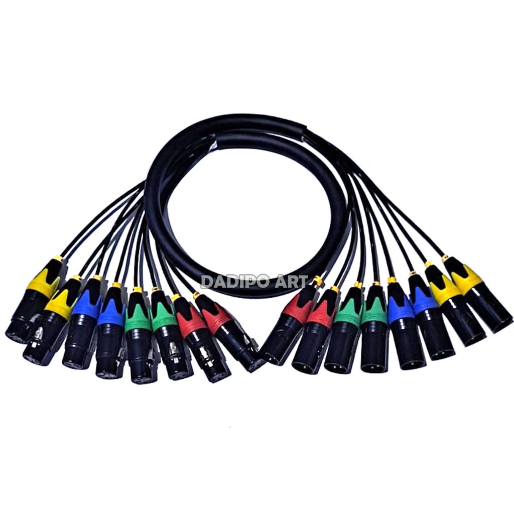 Snake Cable 8CH 8 Channel XLR Male to XLR Female Connector Canon to ...