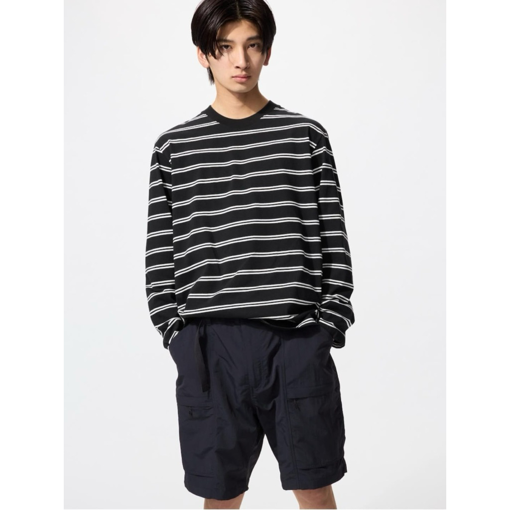 Uniqlo Original Long Striped T-shirt Uniqlo Basic Long Striped Tee ...