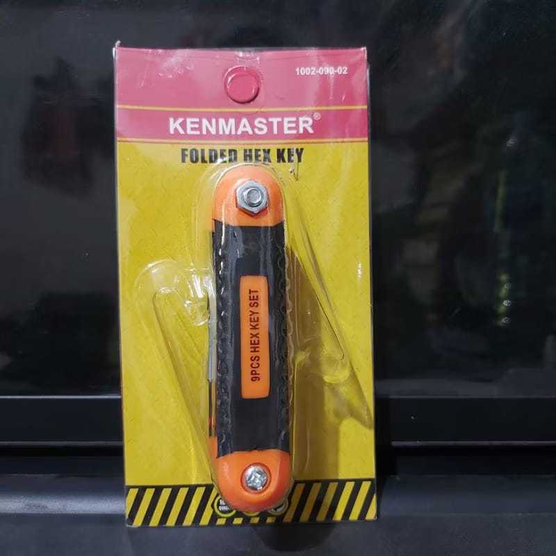 KENMASTER 9-Piece Folding L-Shaped Key Set - Hex Key Set Crum | Shopee ...