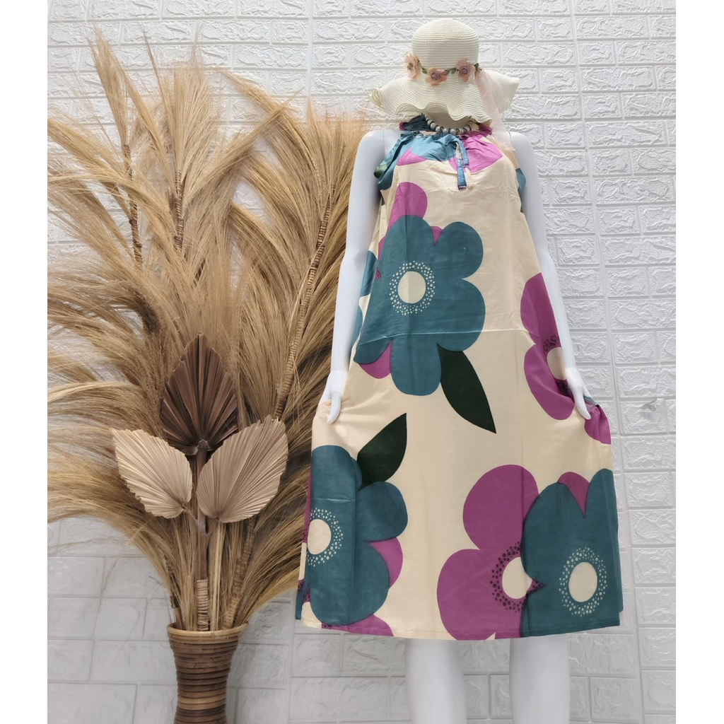 Yukensi Balinese Daster with Elastic Sleeves | Shopee Malaysia