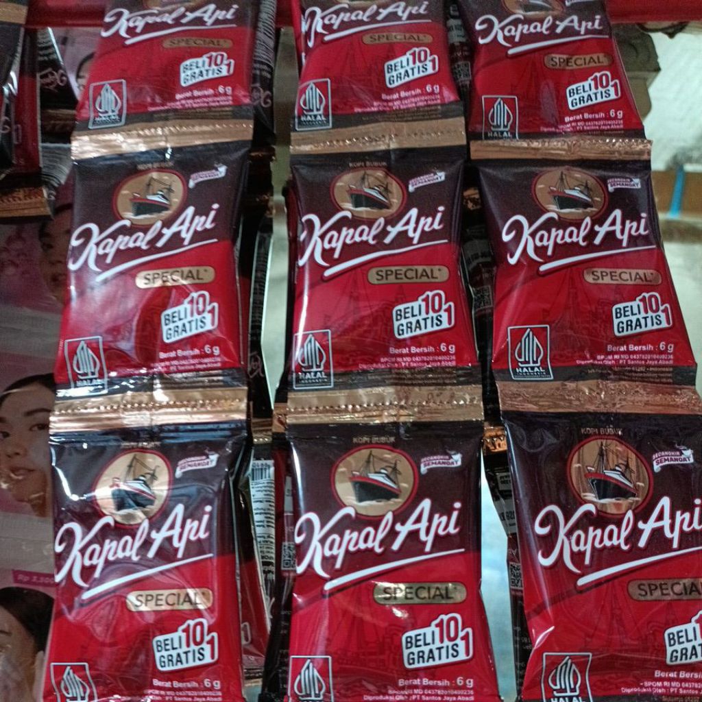 Kapal Api Mini Coffee without sugar 6g (1 sheet 10 pcs) | Shopee Malaysia
