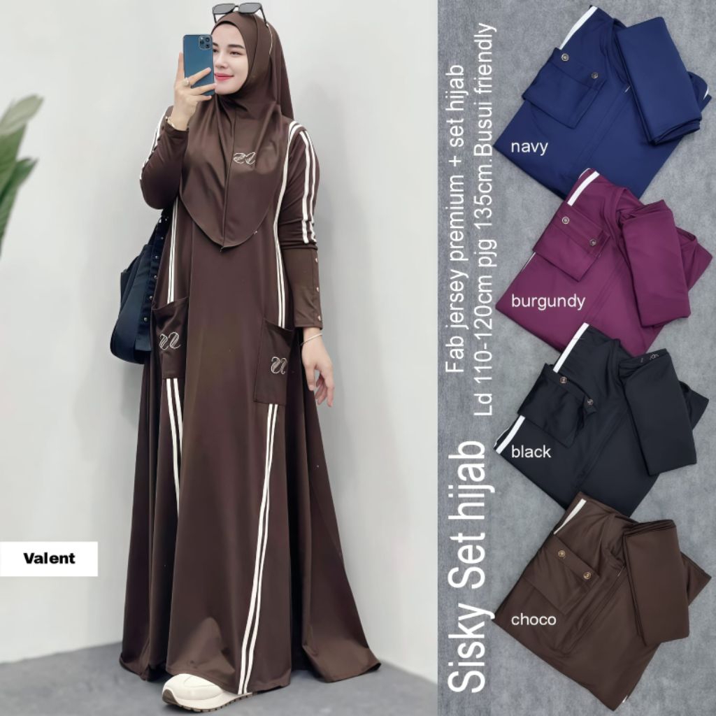 SLEHA CLOTHES TSANIA/ ZULFIA/ SYELA/ SISKY/ HIJAB SET. BY VALENT ...