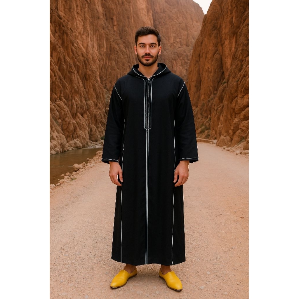 Djellaba.id Umrah Gamis Muslim Clothes Prayer Robe Hoodie Jalabah ...