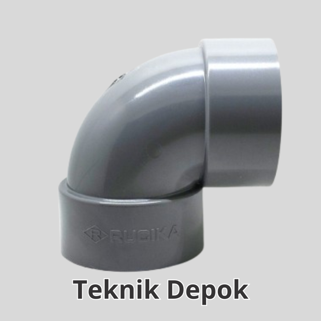Elbow 2 1/ 2 inch D 90 Degree Rucika PVC Pipe Connection Knee Knie 2.5 ...