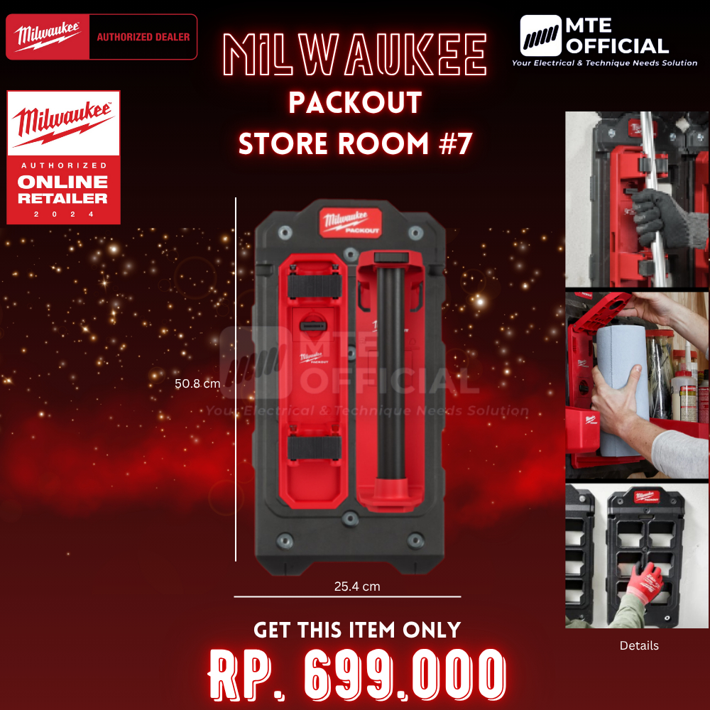 Milwaukee PACKOUT Set Store Room 7 Hanging Wall Storage Shelves 100% ...