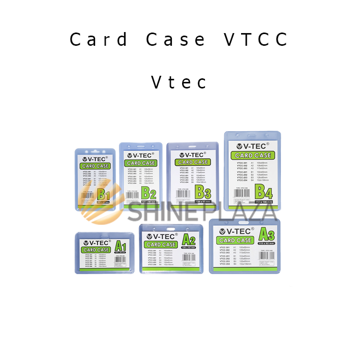 GANTUNGAN Plastic ID Card Case Name TAG V-Tec Size A1 A2 A3 B1 B2 B3 B4 ...