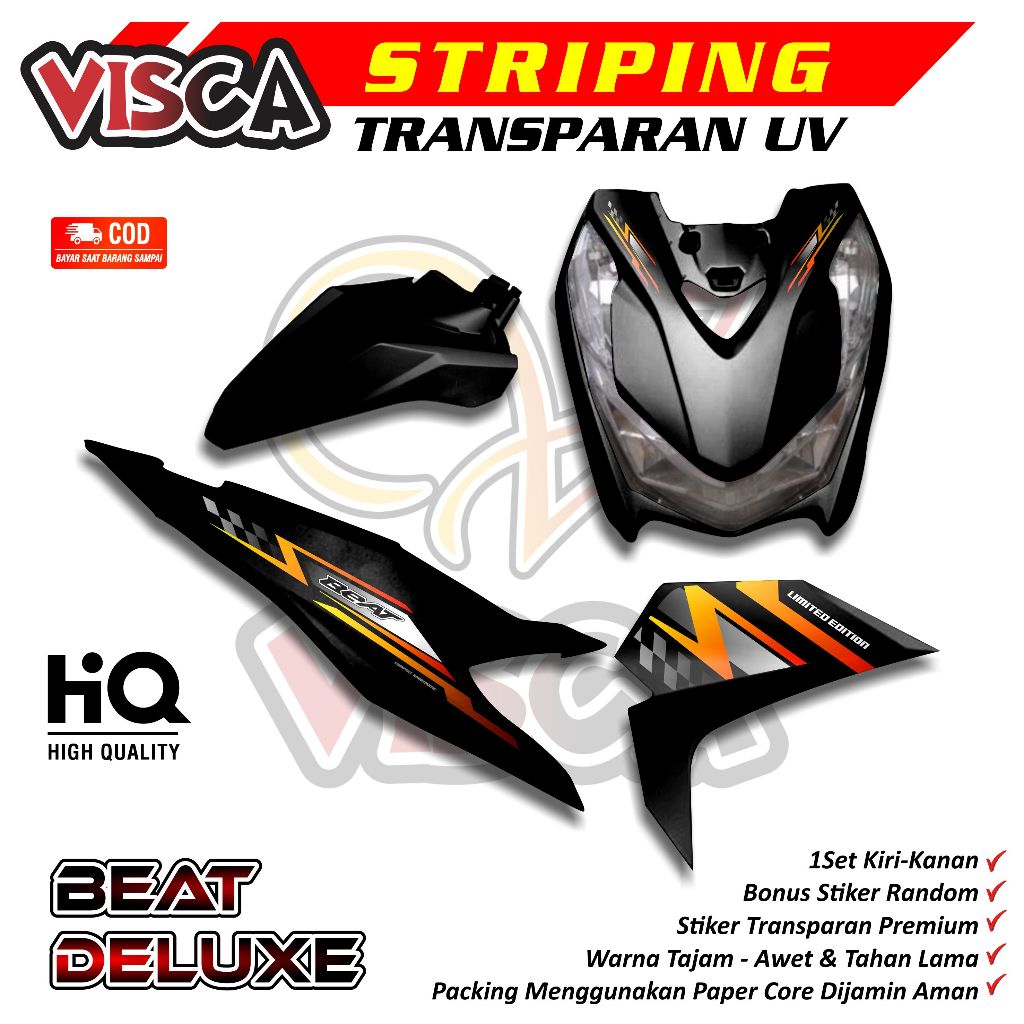 Transparent Striping BEAT deluxe 2020 2021 2022 Simple Design Racing ...