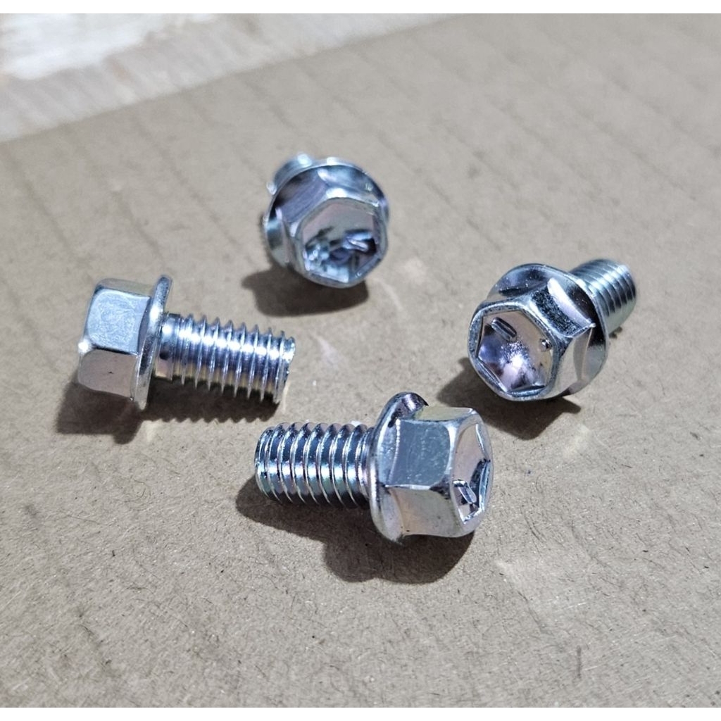 MESIN (pack of 10 pcs) Original M6x10 Engine Block Bolts with 8 Coak ...