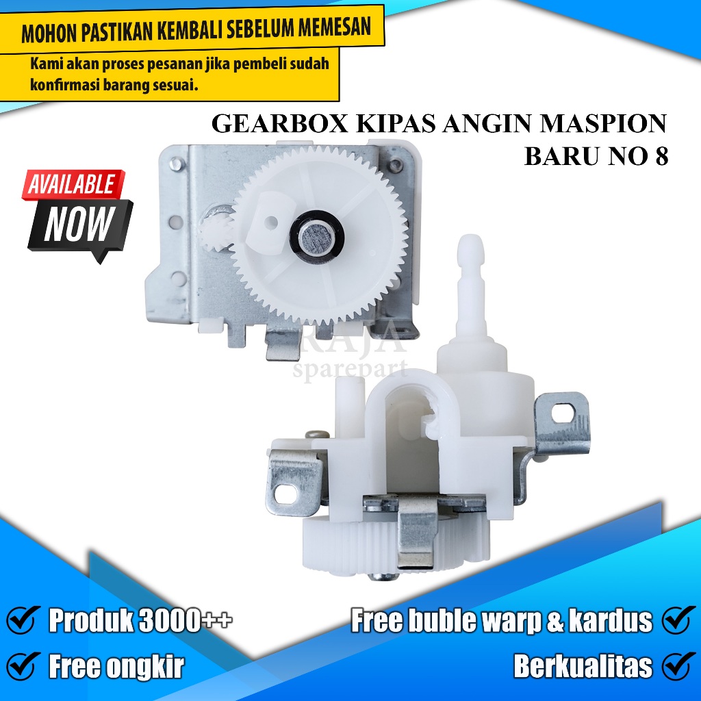 GKMN GEAR BOX FAN GIRBOX/ NEW MASPION FAN GEARBOX/ NO. 8 | Shopee Malaysia