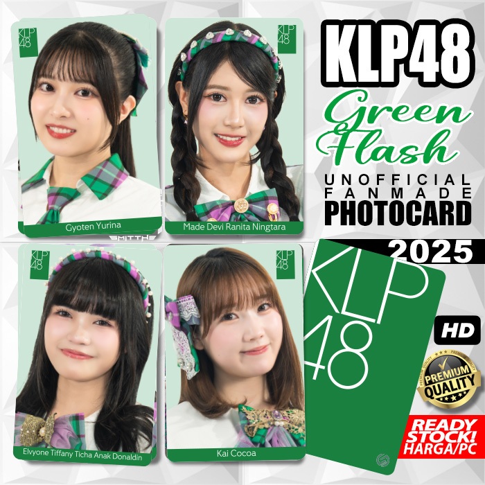 Photocard KLP48 1st Generation 2024 2025 Photo Profile green flash ...