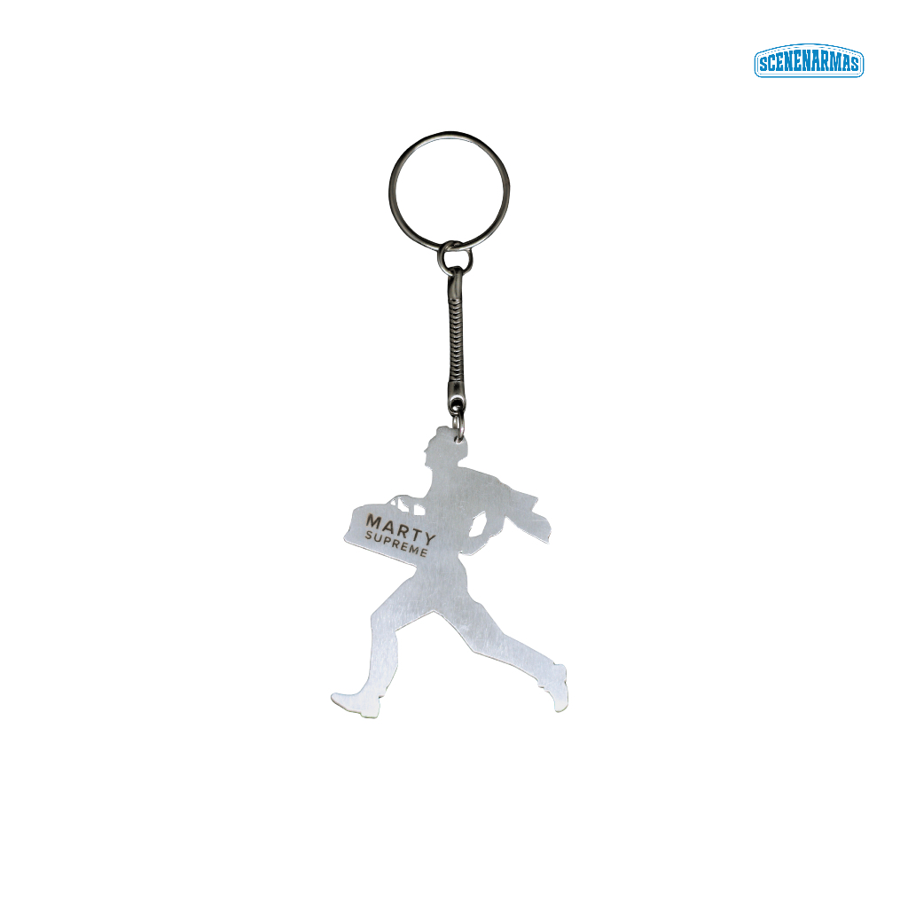 Keychain Marty Supreme Logo Stainless - Movie Accessories - Scenenarmas ...