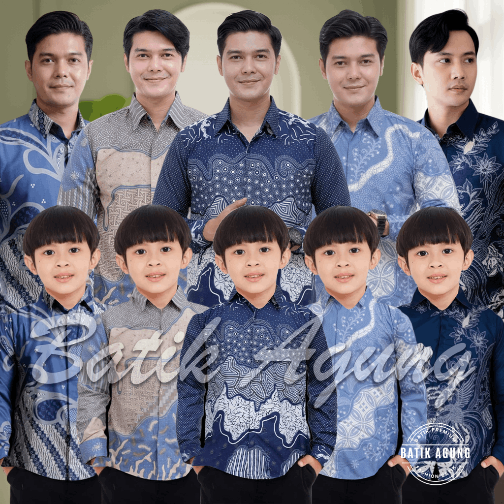 Modern Family Sarimbitan Eid Party Batik Set Family Wedding Batik ...