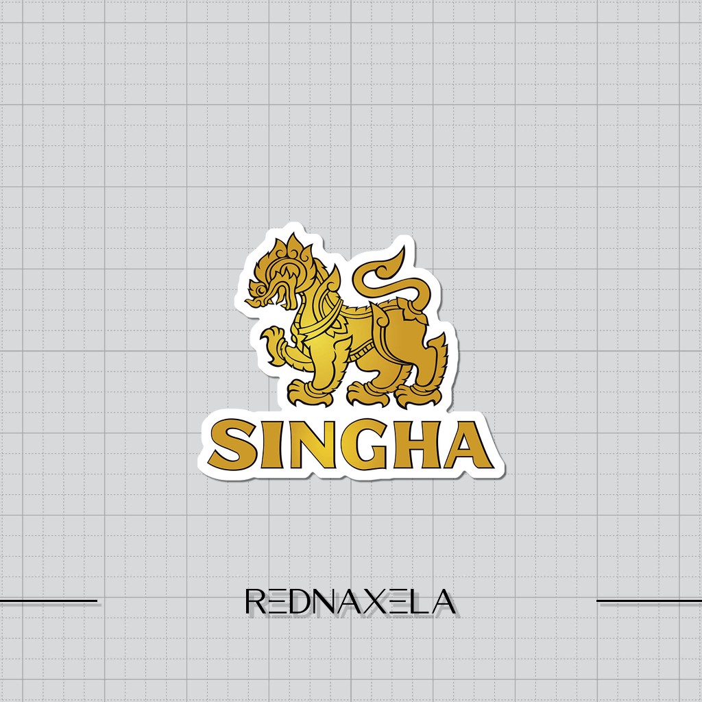 Singha Beer Logo Outdoor Vinyl Sticker High Quality Waterproof Sticker ...