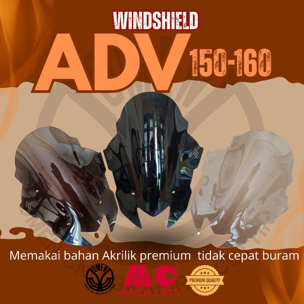 WINSILD HONDA ADV 150-160 VISOR ADV160 ADV 150 WINDSHIELD model TDR l ...