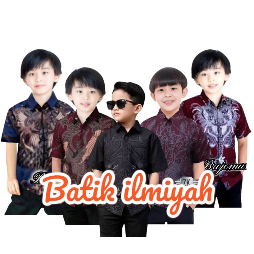 KEMEJA Short Sleeve Batik Shirts for Boys Ages 1 2 3 4 5 6 7 8 9 10 11 ...